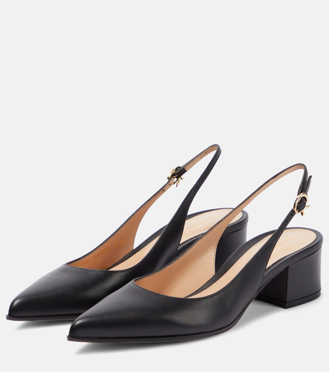 Piper leather slingback pumps in black - Gianvito Rossi | Mytheresa