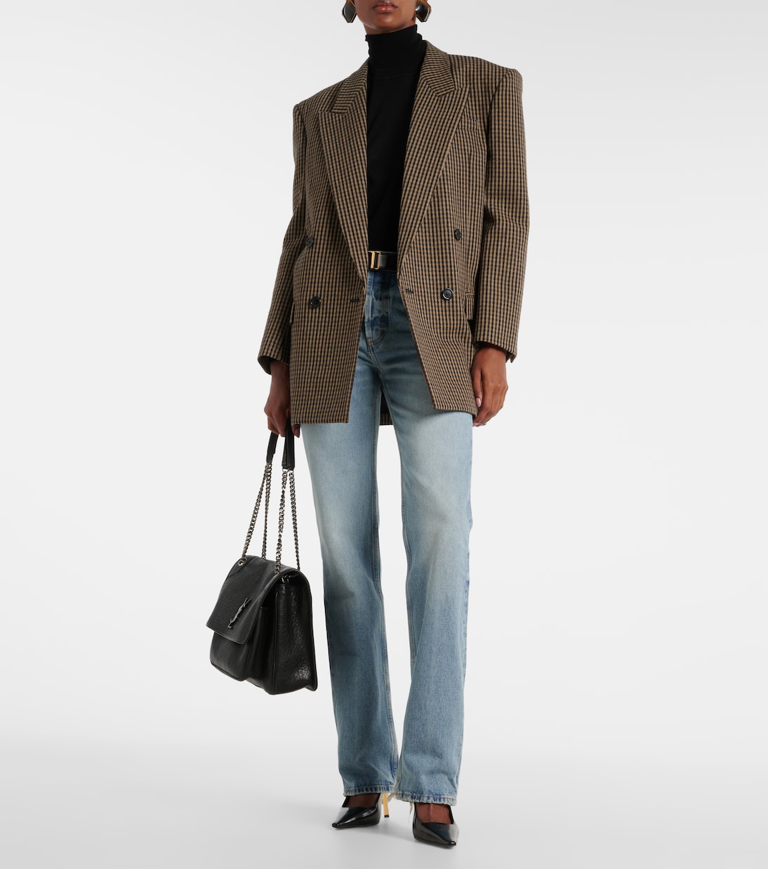 Nico high-rise straight jeans in blue - Saint Laurent | Mytheresa