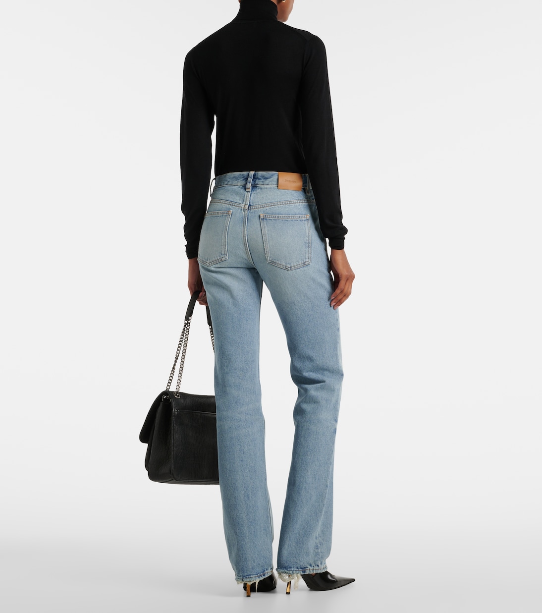 Nico high-rise straight jeans in blue - Saint Laurent | Mytheresa