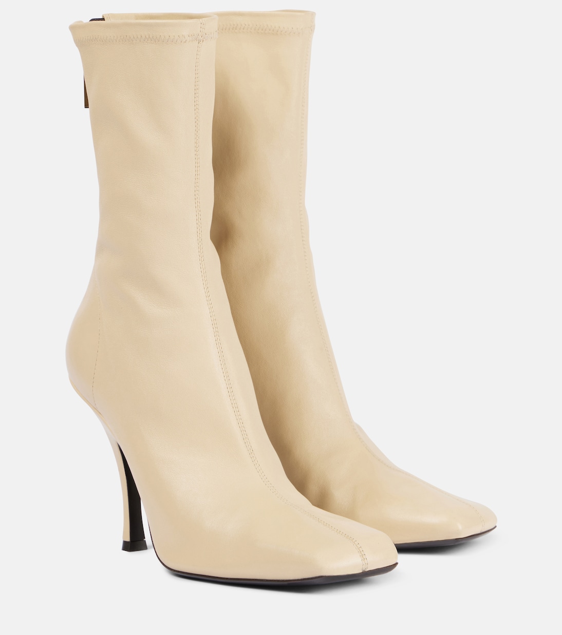 Botas Eva de piel en blanco - Khaite | Mytheresa