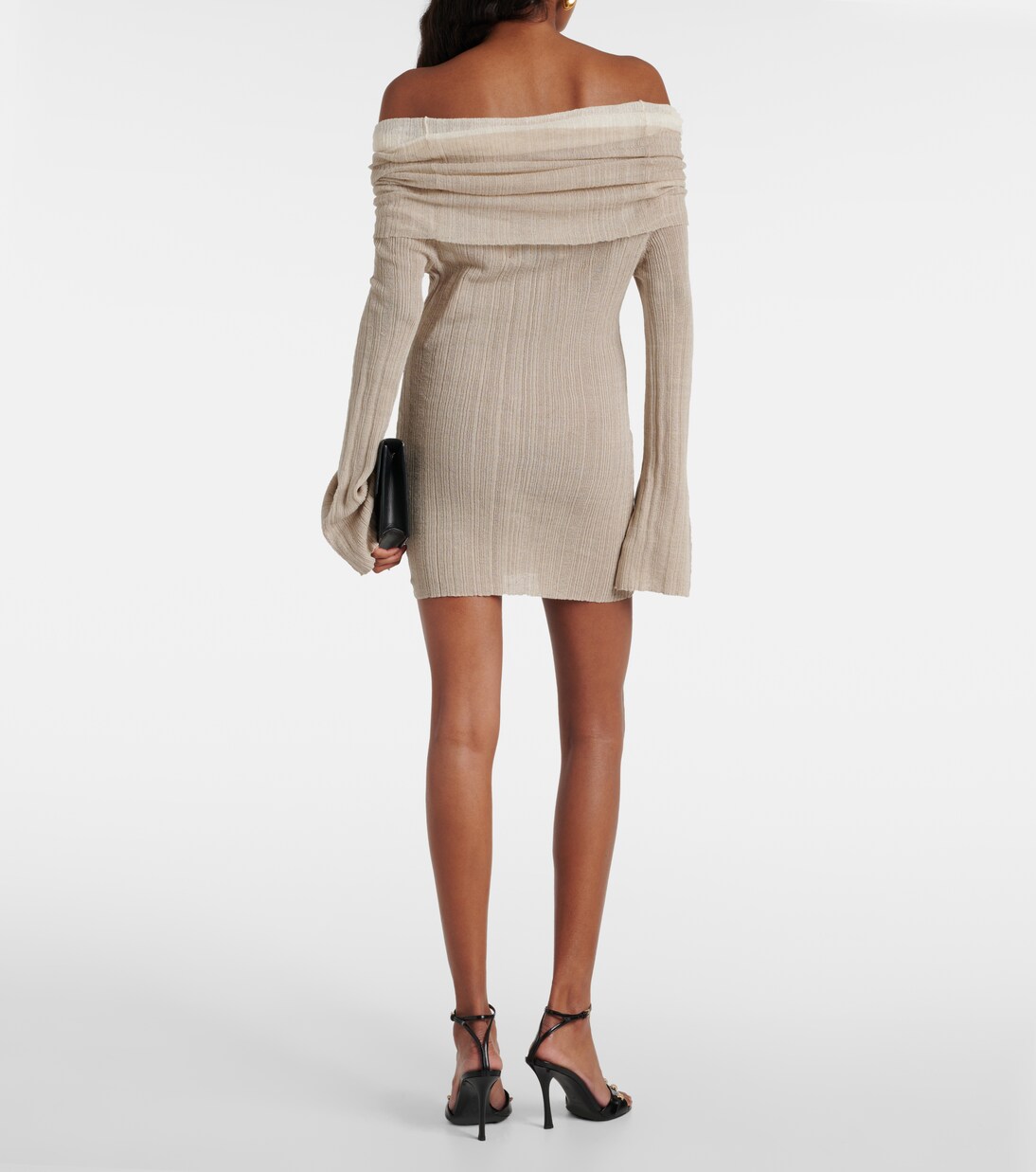 Tahuya linen-blend minidress in grey - Aya Muse | Mytheresa