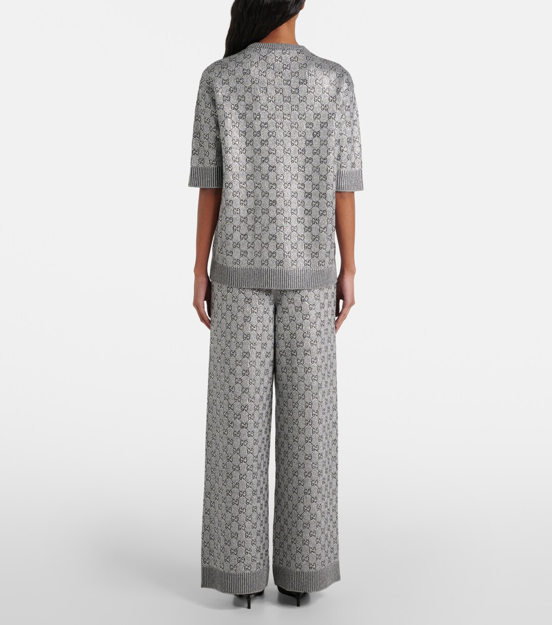 Wool and cashmere-blend sweater in grey - Gucci | Mytheresa