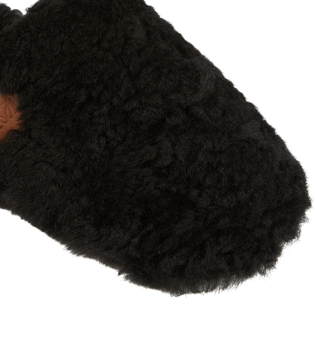 Shearling slippers in black - Loewe | Mytheresa