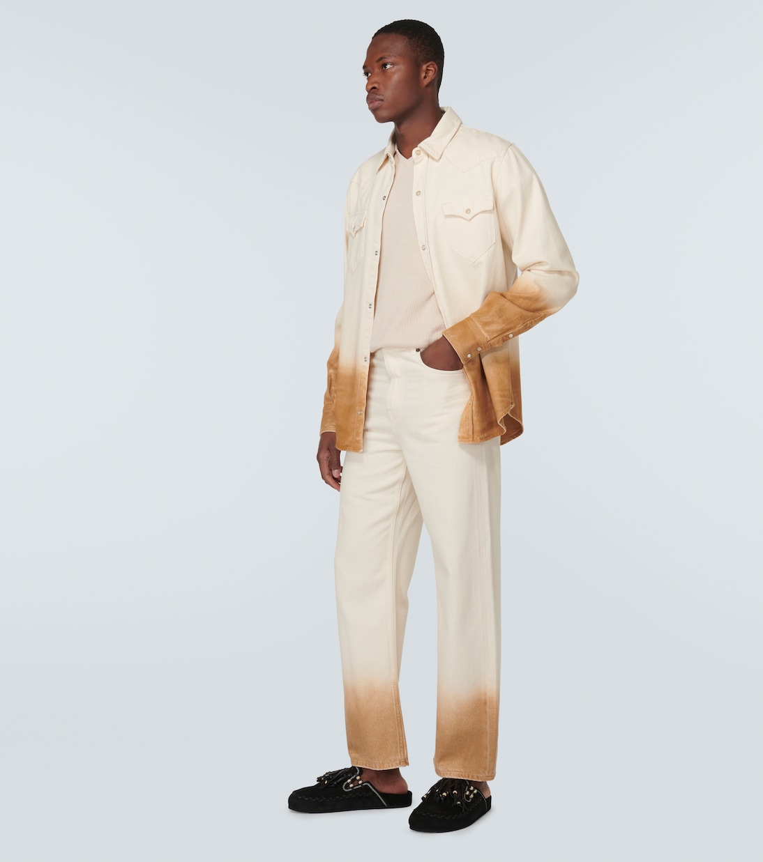 The Journey suede slippers in black - Alanui | Mytheresa