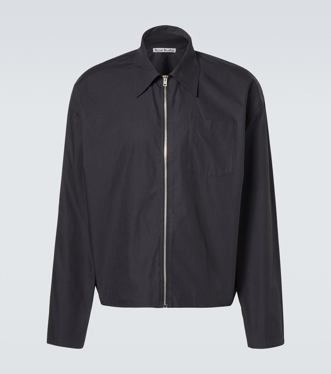 Soverio cotton poplin jacket in black - Acne Studios | Mytheresa