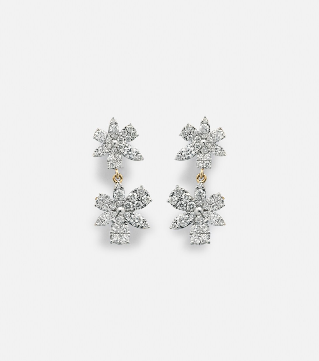 골드 Grand Magnolia 14kt 골드 다이아몬드 드롭 이어링 Stone And Strand Mytheresa