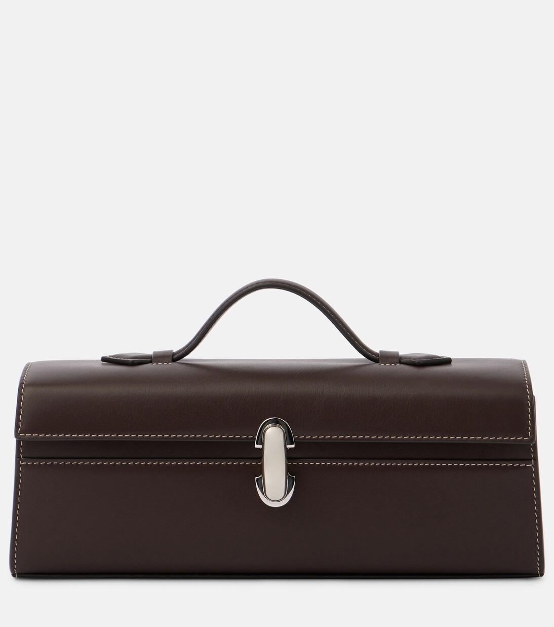 Symmetry Pochette Slim leather tote bag in brown - Savette | Mytheresa