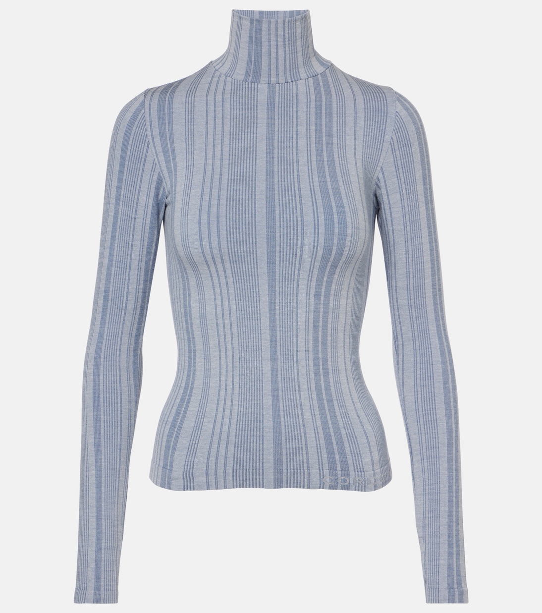 Sol ribbed-knit turtleneck top in blue - Cordova | Mytheresa