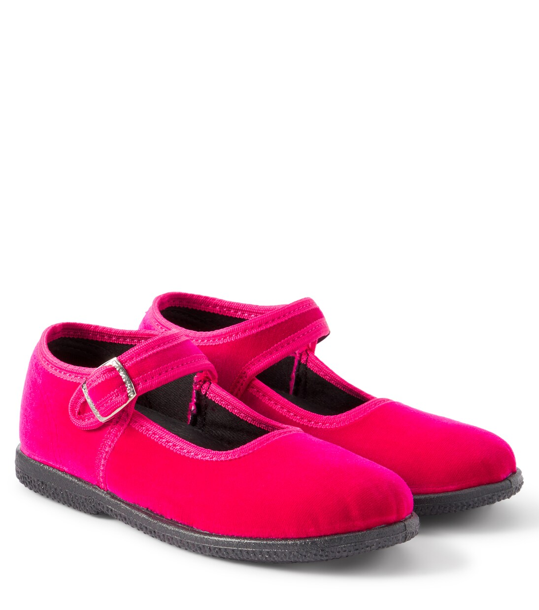 Velvet ballet flats in pink - Pe Pe | Mytheresa