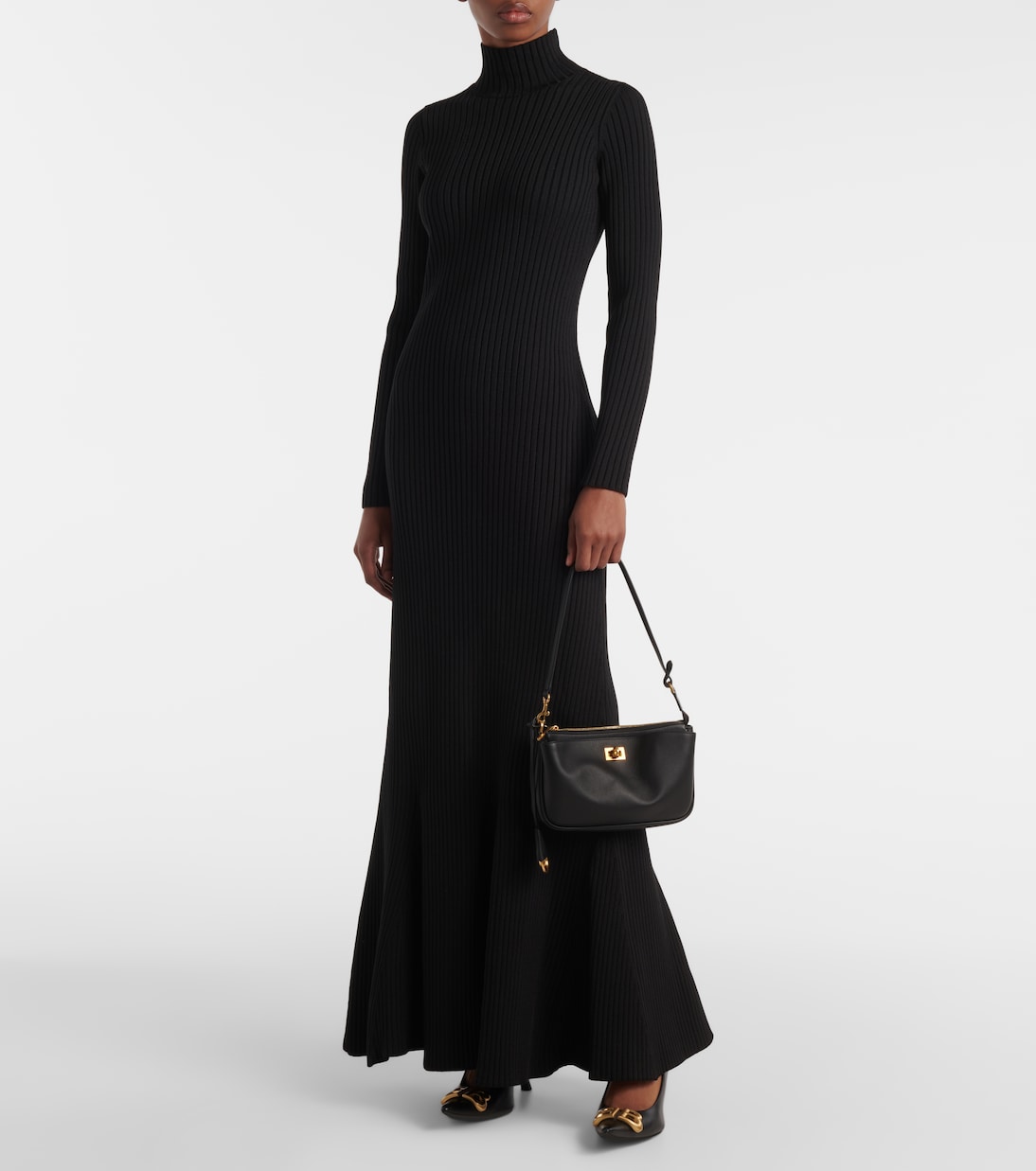 Rodeo leather shoulder bag in black - Balenciaga | Mytheresa