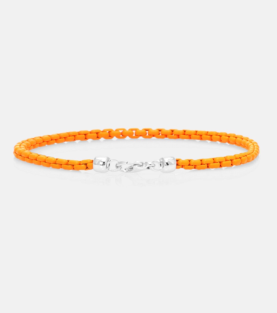Giada 18kt white gold and silver anklet in orange - Eera | Mytheresa
