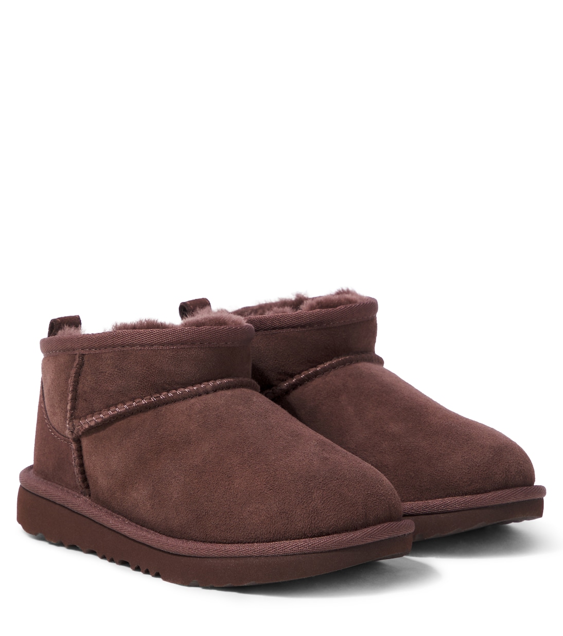Classic Ultra Mini suede boots in brown - UGG Kids | Mytheresa