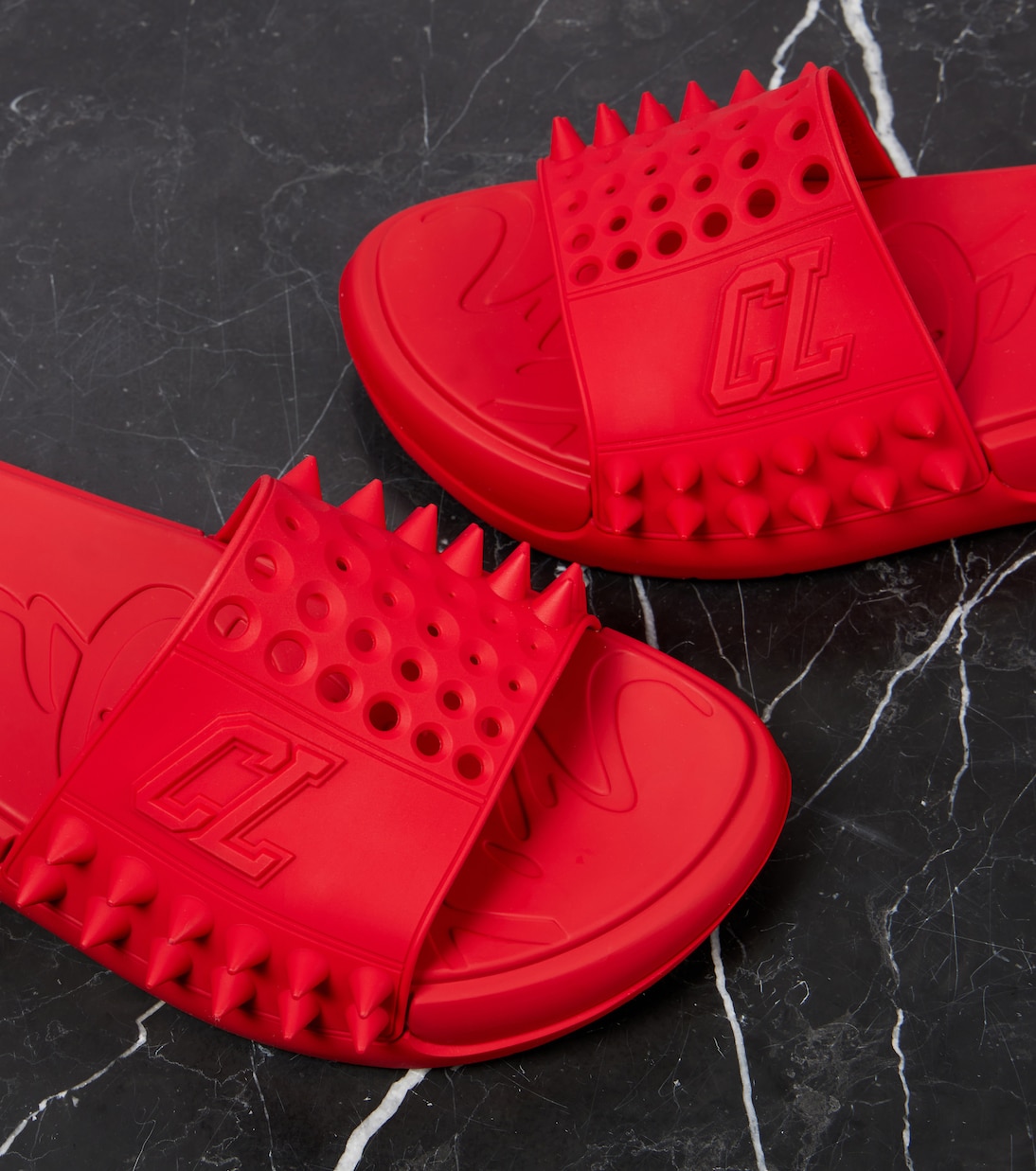 Take It Easy slides in red - Christian Louboutin | Mytheresa