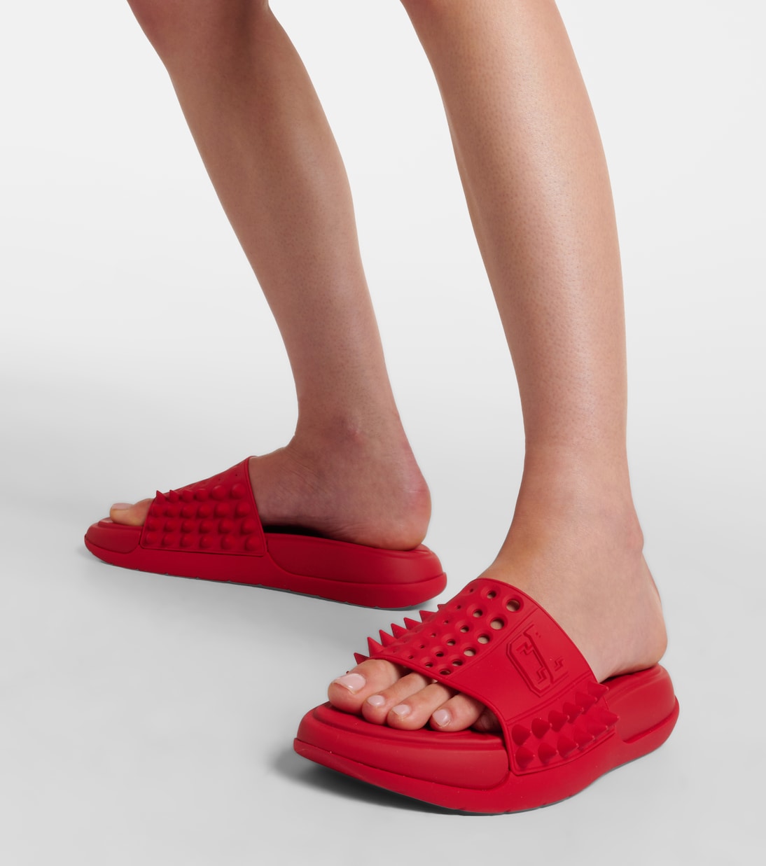 Take It Easy slides in red - Christian Louboutin | Mytheresa