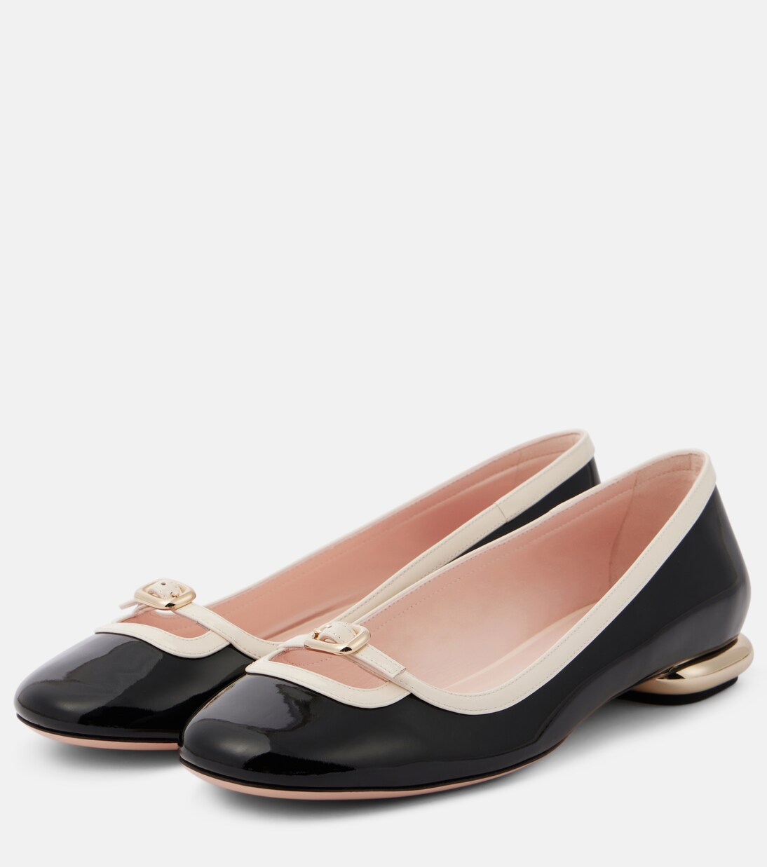 Viv' Podium patent leather ballet flats in black - Roger Vivier | Mytheresa