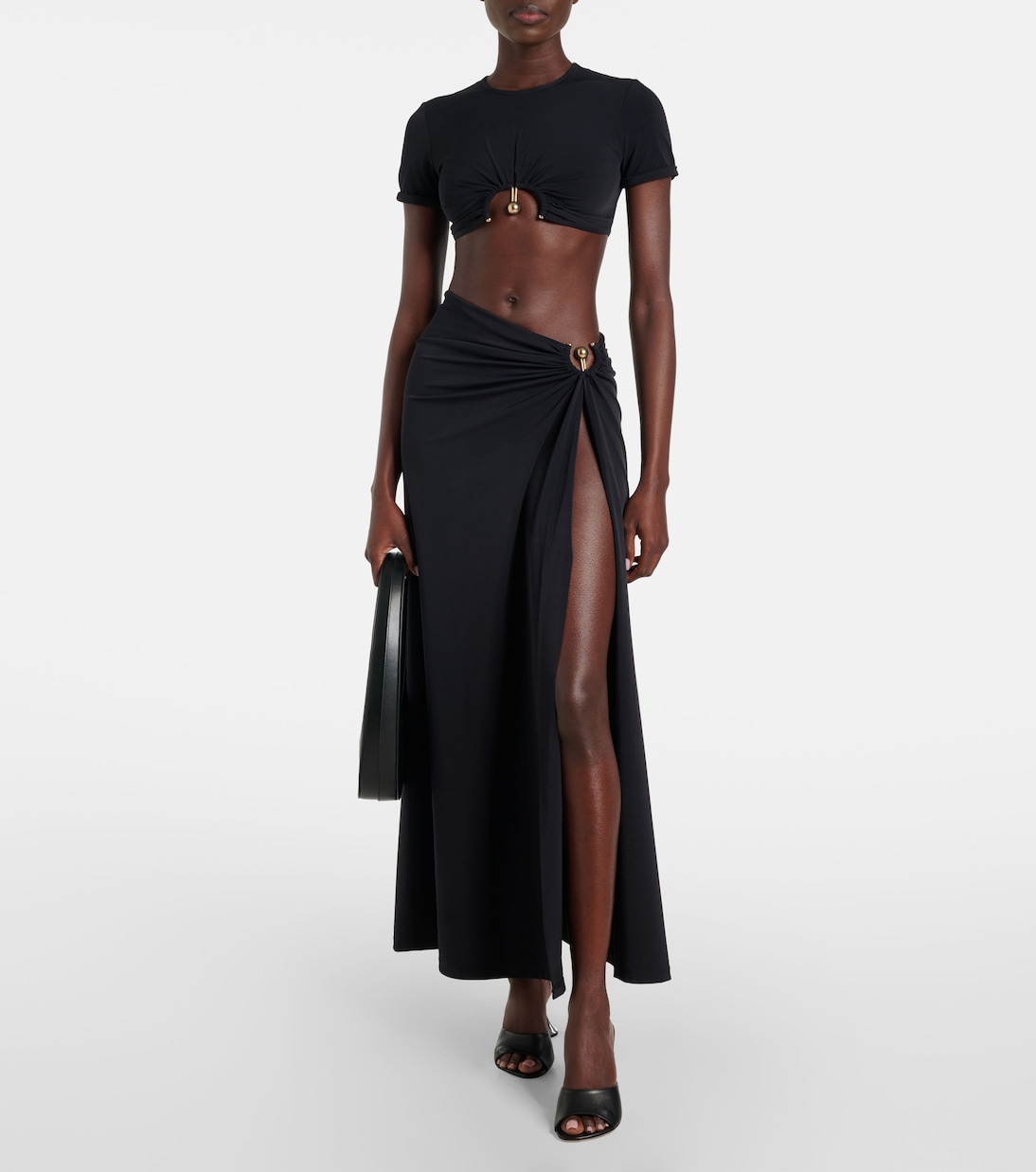 Orbit jersey maxi skirt in black - Christopher Esber | Mytheresa