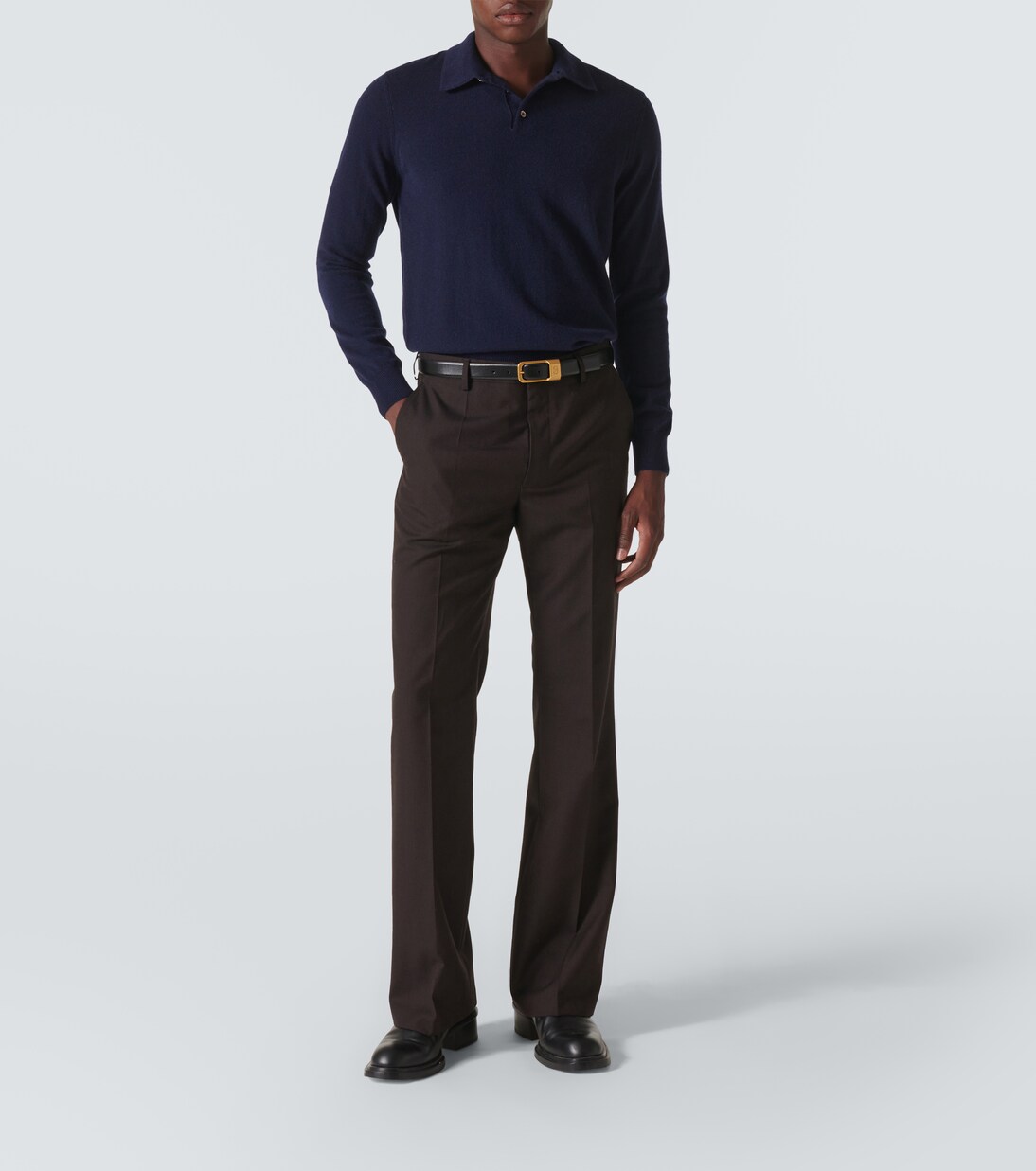 Cashmere polo shirt in blue - Rubinacci | Mytheresa