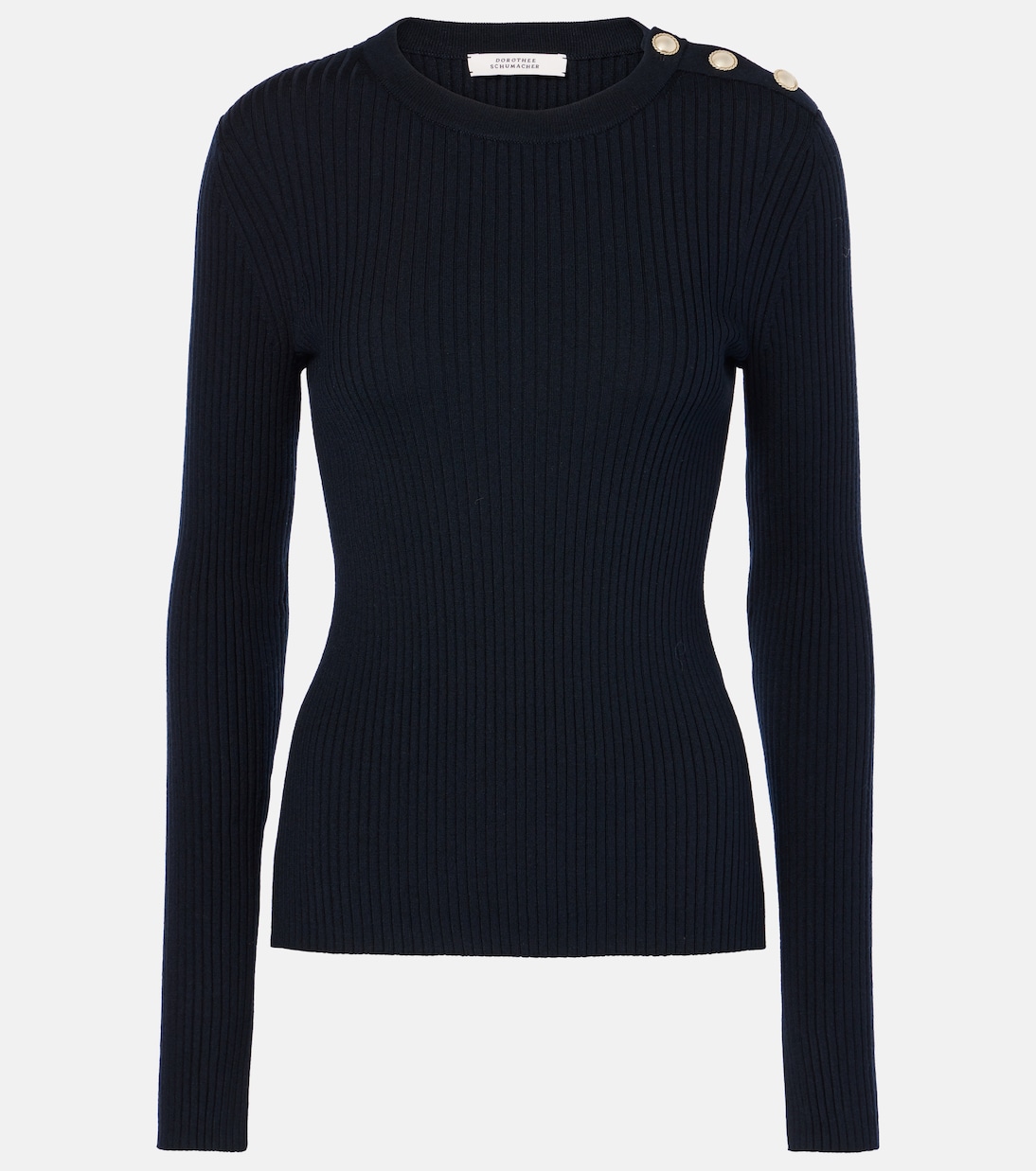Pull Essential Ease en laine et soie mélangées en bleu – Dorothee ...