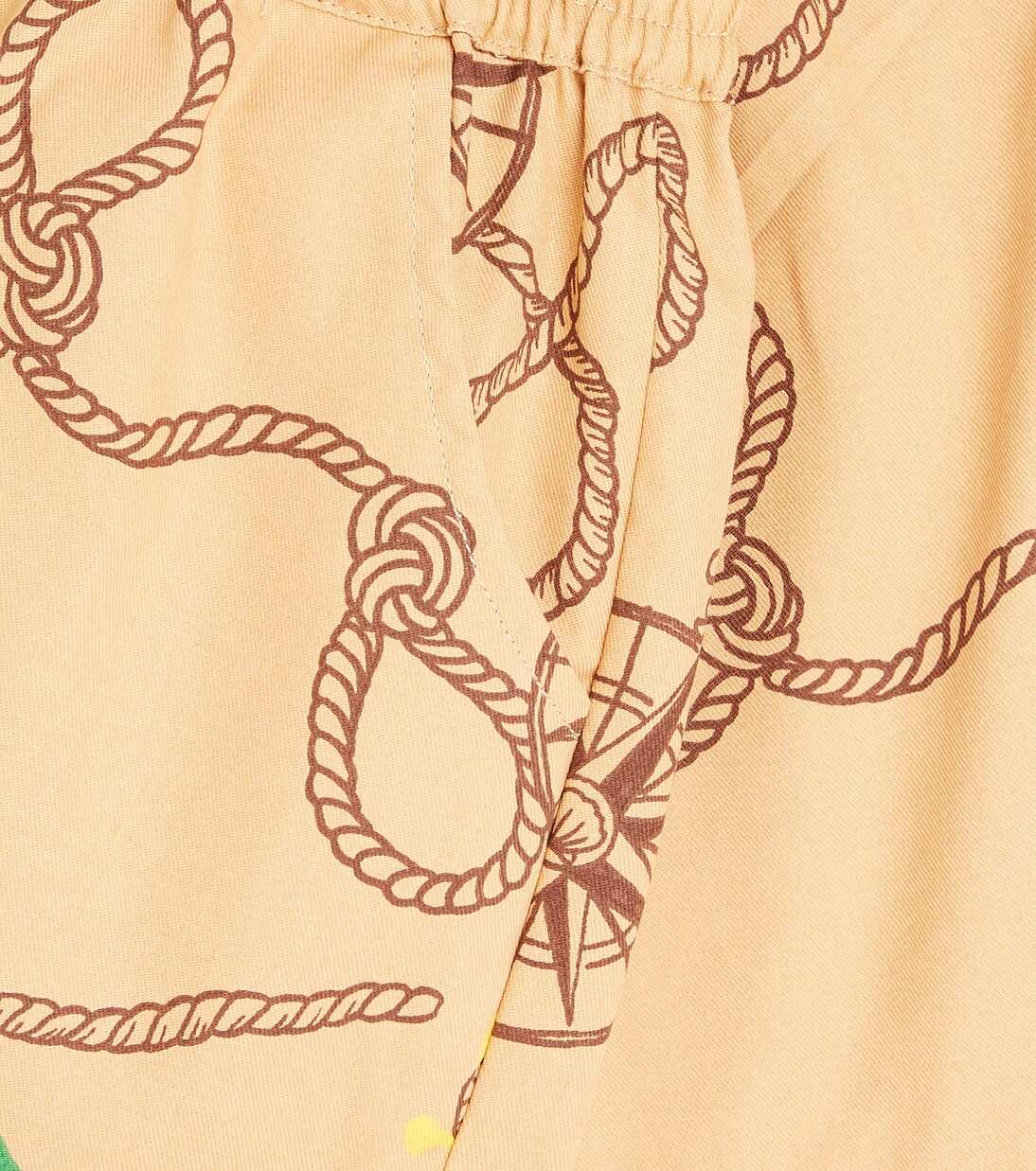 베이지 Nautical 코튼 트윌 쇼츠 - Mini Rodini | Mytheresa