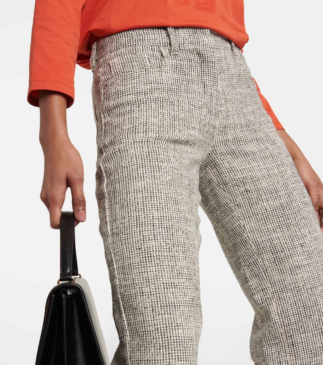 Lira cropped cotton-blend pants in white - S Max Mara | Mytheresa