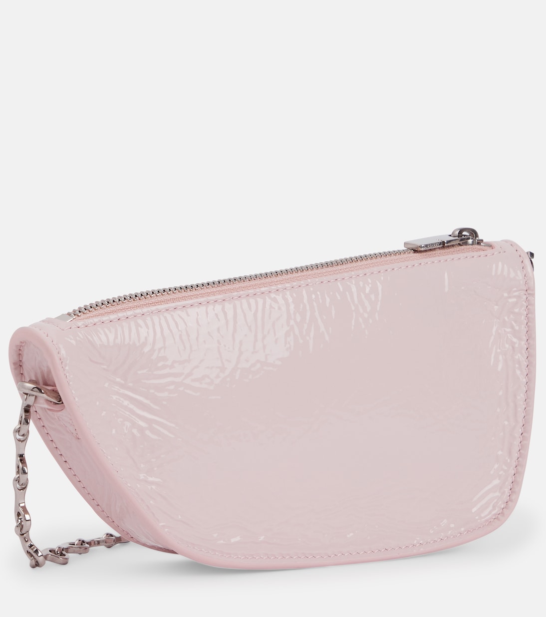 Micro leather shoulder bag in pink - Burberry | Mytheresa