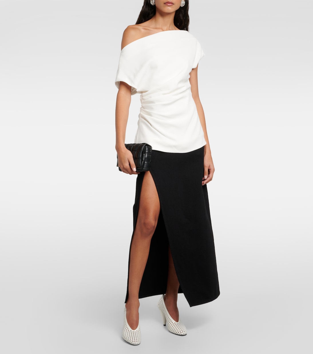 Perforated Cone leather pumps in white - Proenza Schouler | Mytheresa