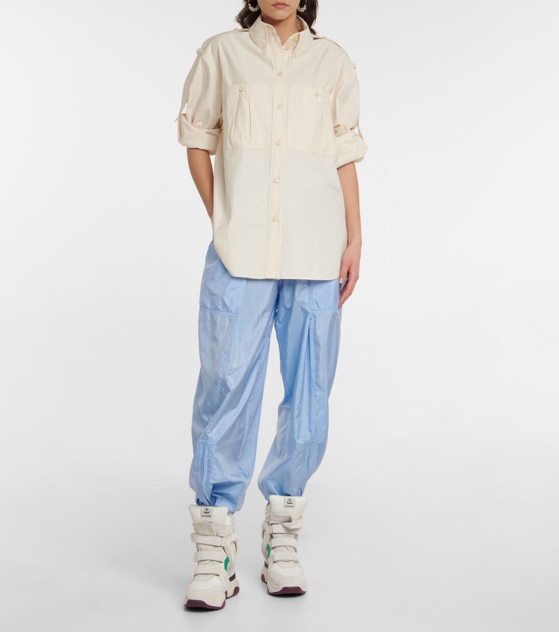 Vinela cotton shirt in white - Isabel Marant | Mytheresa
