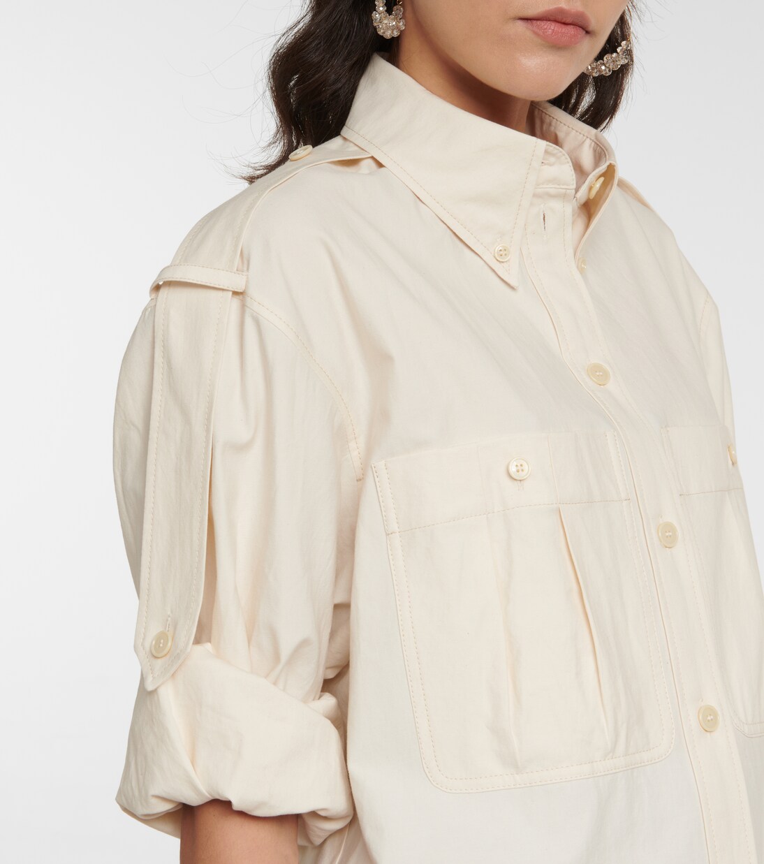 Vinela cotton shirt in white - Isabel Marant | Mytheresa