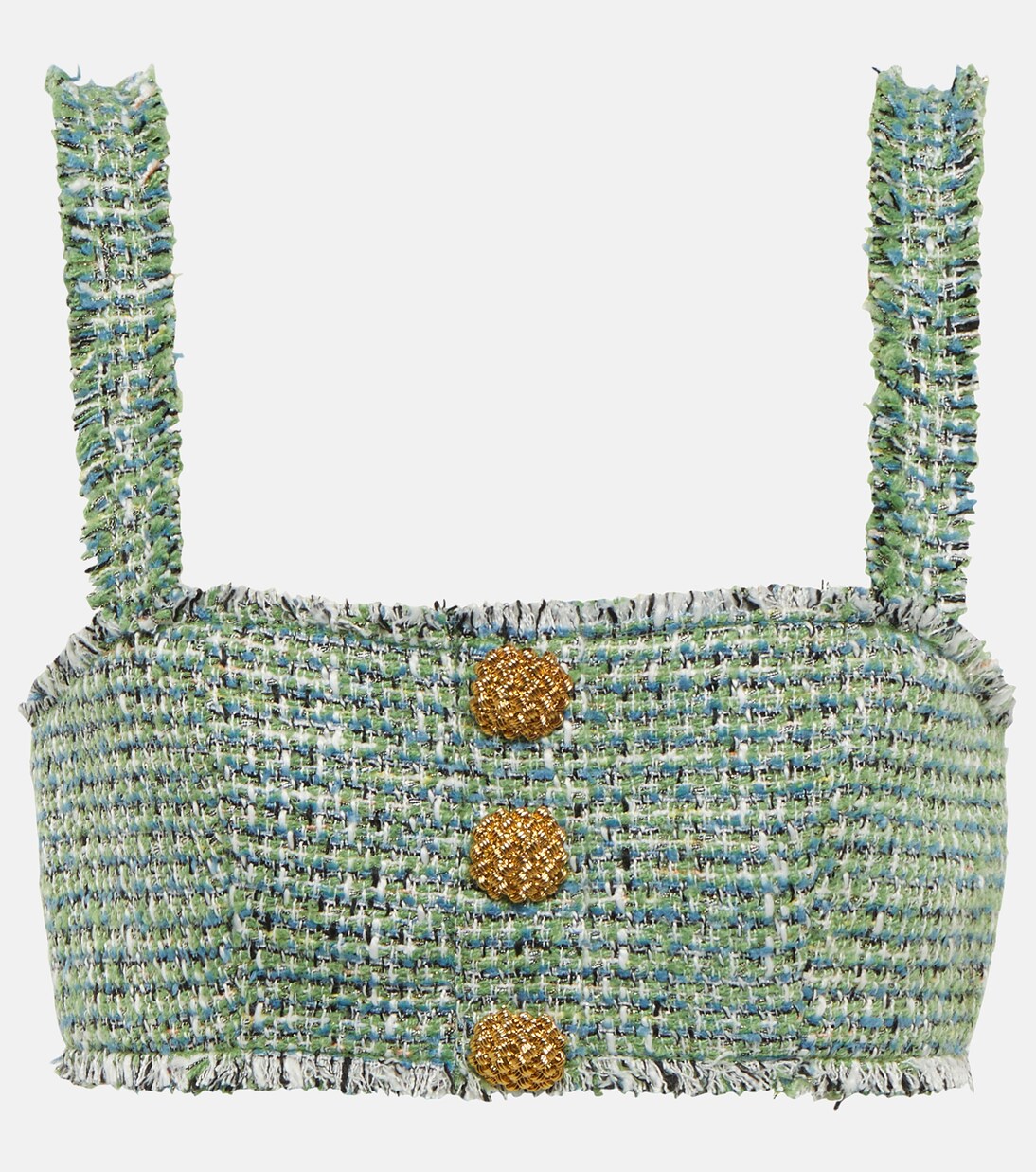 Embellished bouclé bralette in multicoloured - Self Portrait | Mytheresa