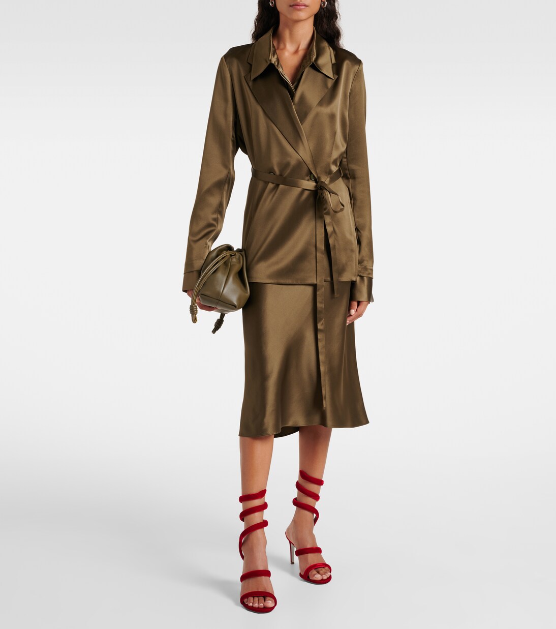 Cleo 80 velvet sandals in red - Rene Caovilla | Mytheresa