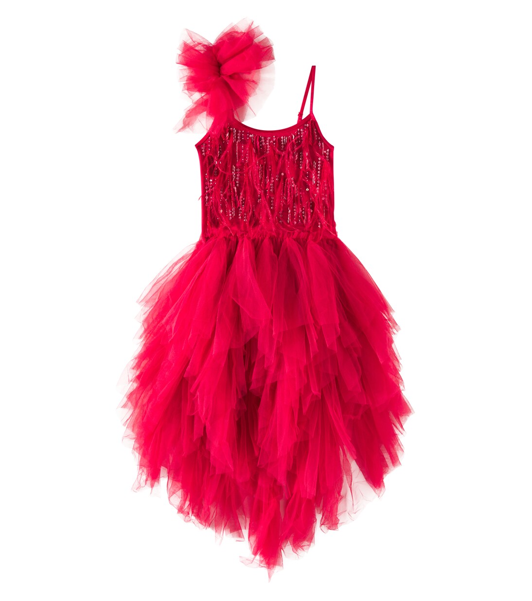 Vestido Ruby Dazzle de tul adornado en rojo - Tutu Du Monde | Mytheresa