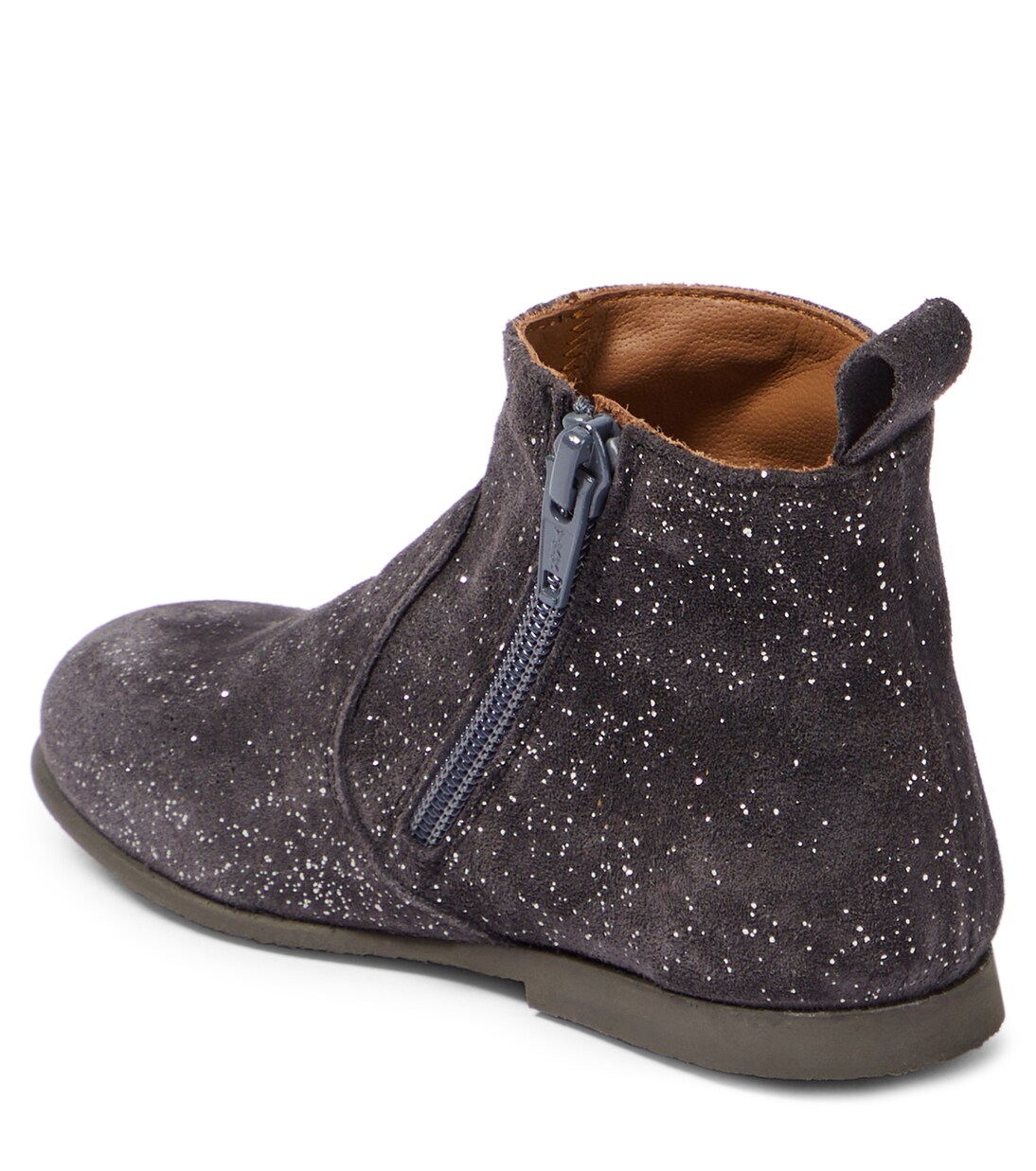 브라운 Tate 글리터 스웨이드 앵클 부츠 - Pe Pe | Mytheresa