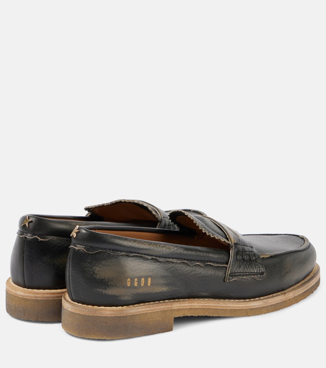 Jerry leather penny loafers in black - Golden Goose | Mytheresa
