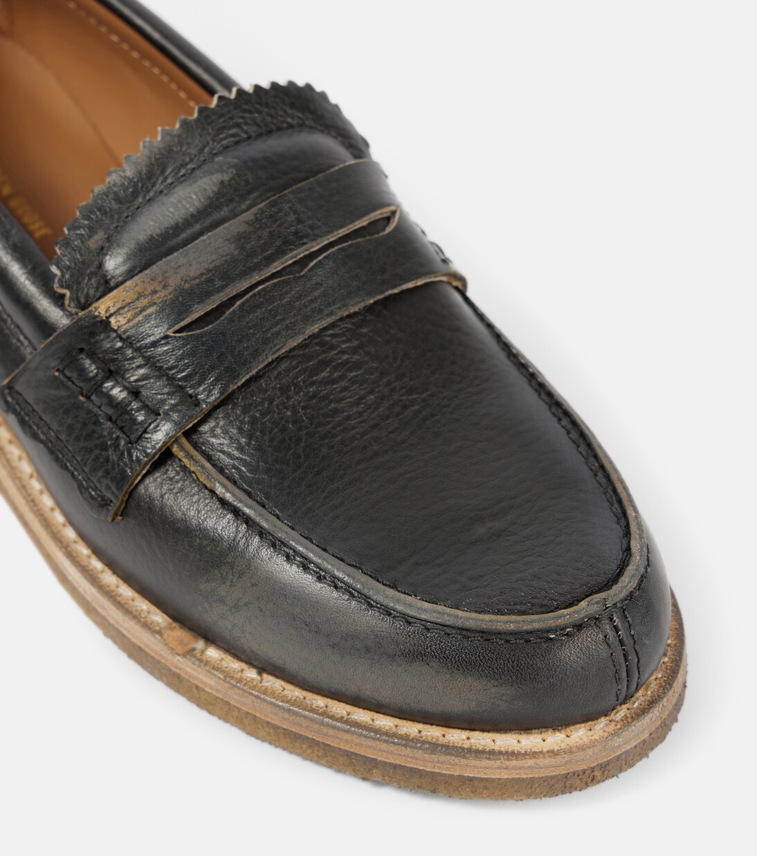 Jerry leather penny loafers in black - Golden Goose | Mytheresa