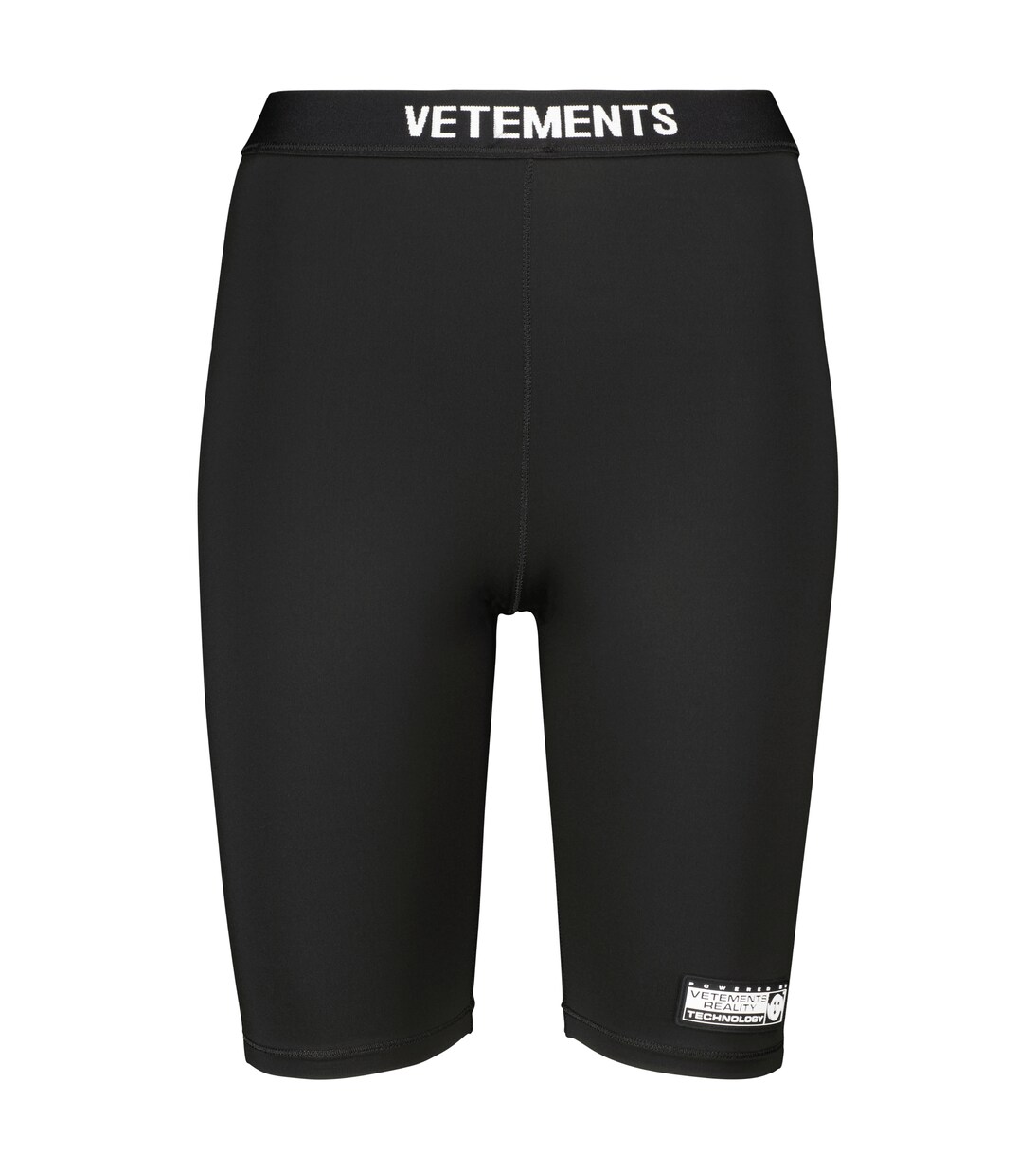 Shorts ciclistas con logo estampado en negro - Vetements | Mytheresa