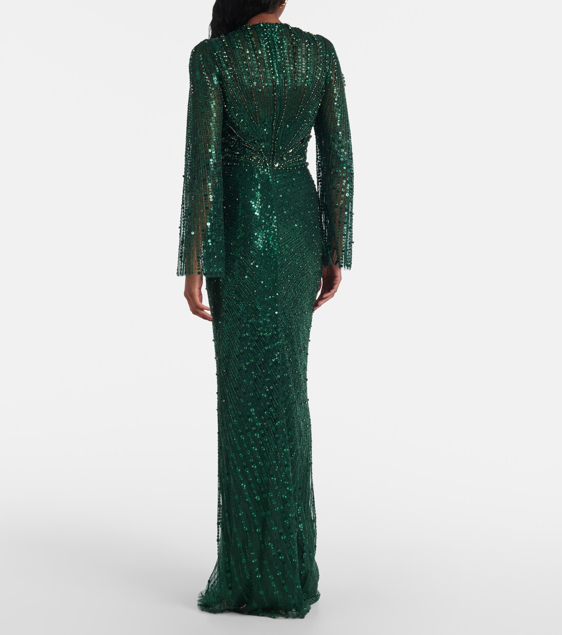 Anja sequined gown in green - Jenny Packham | Mytheresa