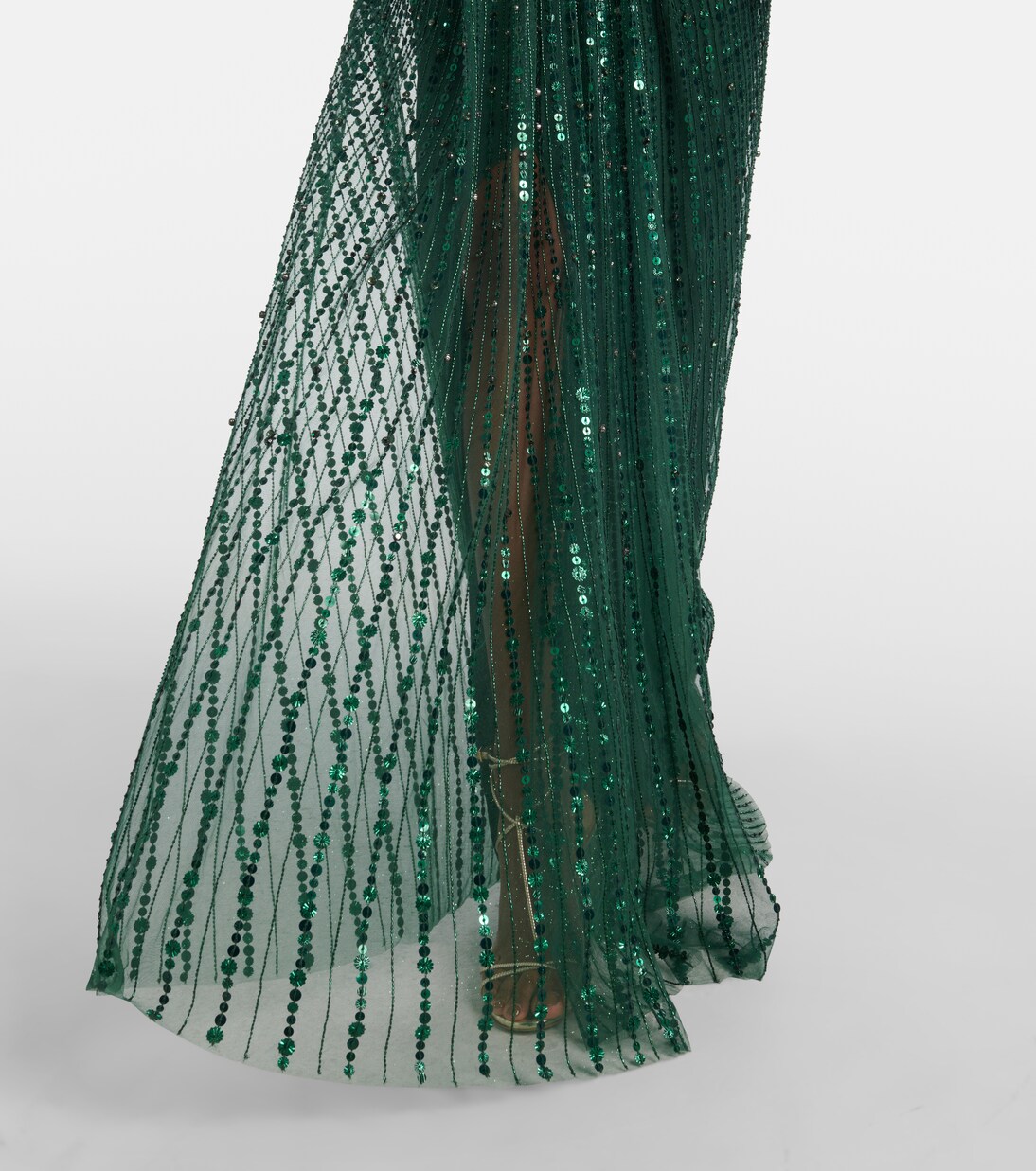 Anja sequined gown in green - Jenny Packham | Mytheresa