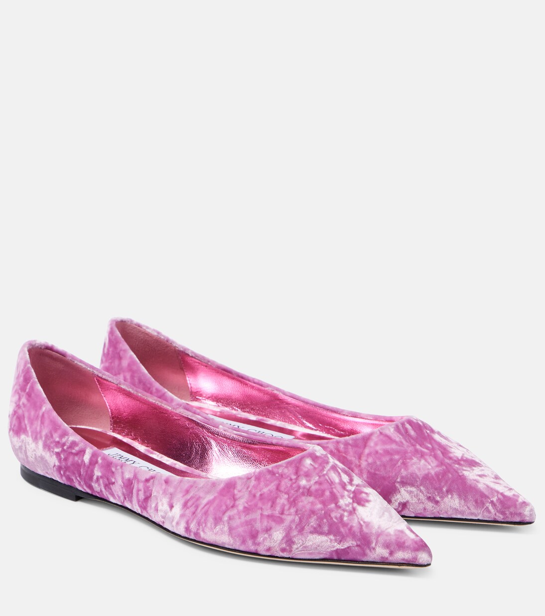 Love velvet ballet flats in pink - Jimmy Choo | Mytheresa