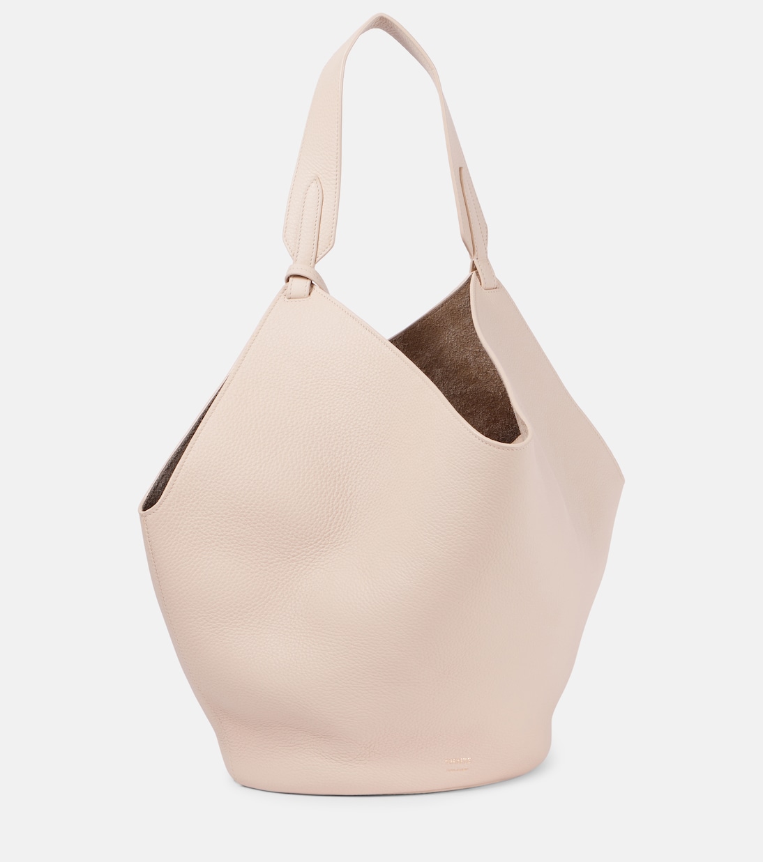 Lotus Medium leather tote bag in white - Khaite | Mytheresa