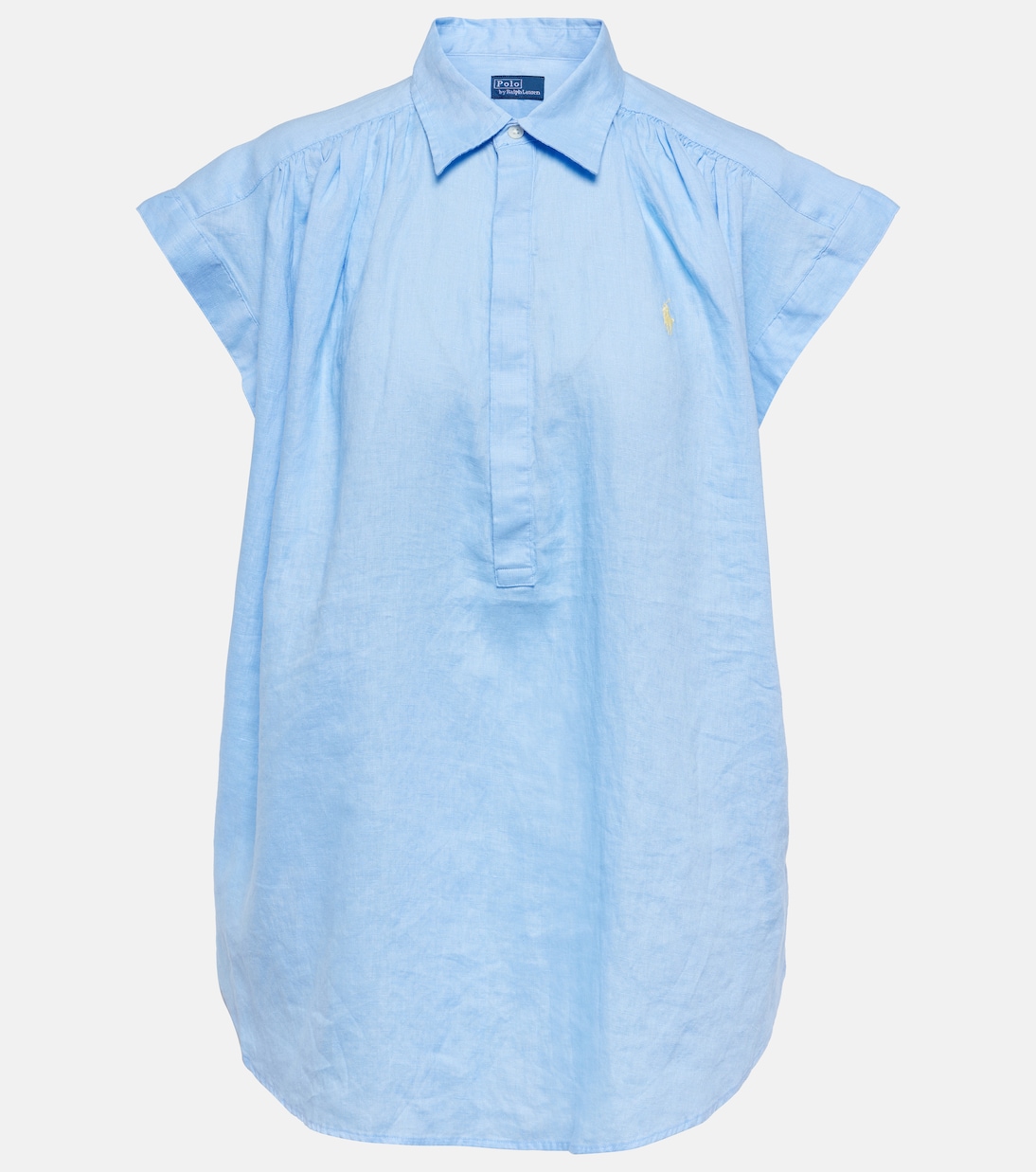 Linen polo shirt in blue - Polo Ralph Lauren | Mytheresa