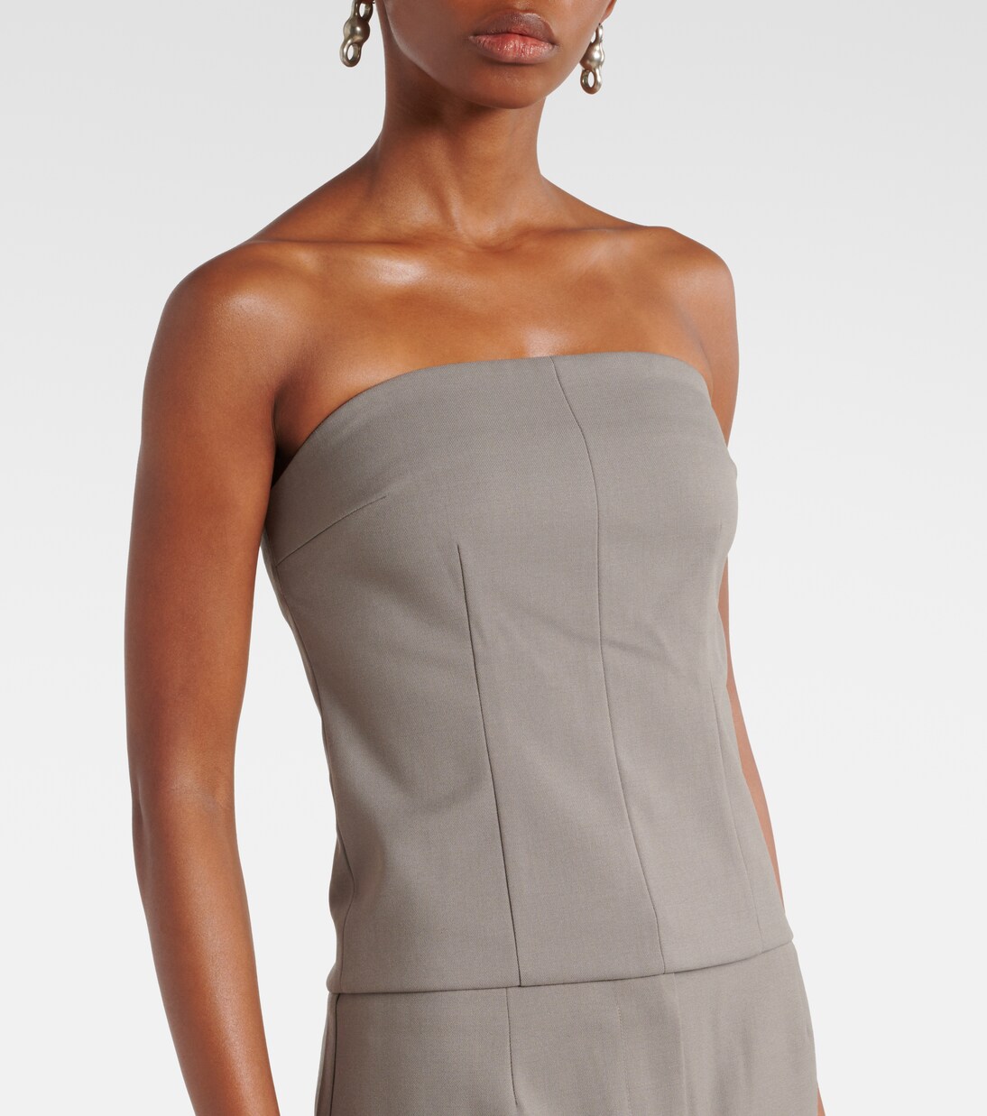 Chute tube top in grey - Entire Studios | Mytheresa