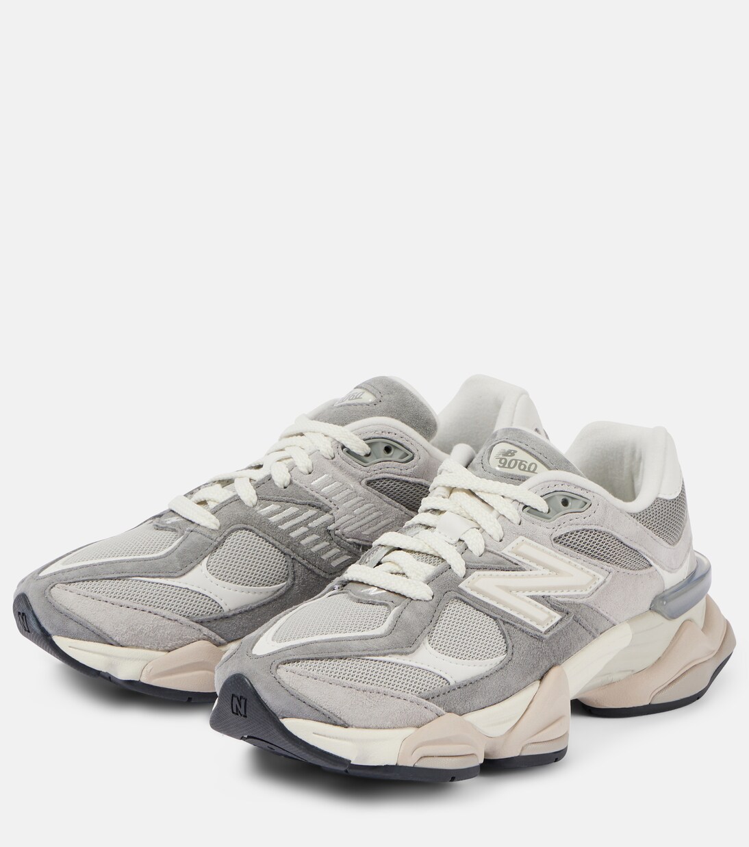 9060 suede-trimmed sneakers in grey - New Balance | Mytheresa