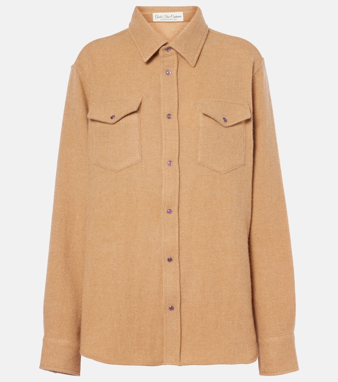 Bronze cashmere shirt in beige - Gods True Cashmere | Mytheresa