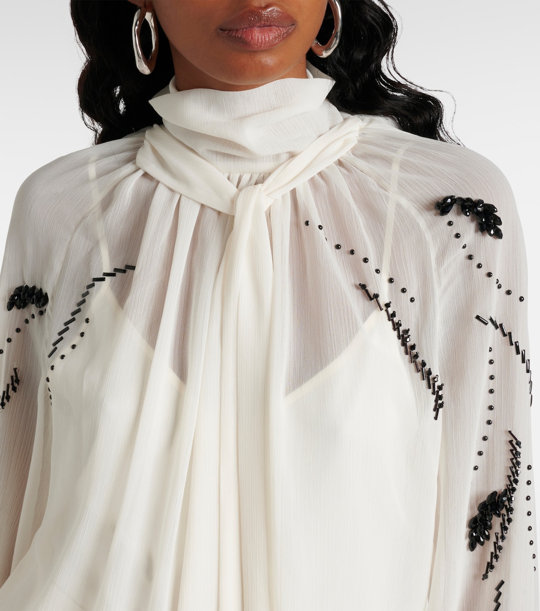 Laurel beaded blouse in white - Xu Zhi | Mytheresa