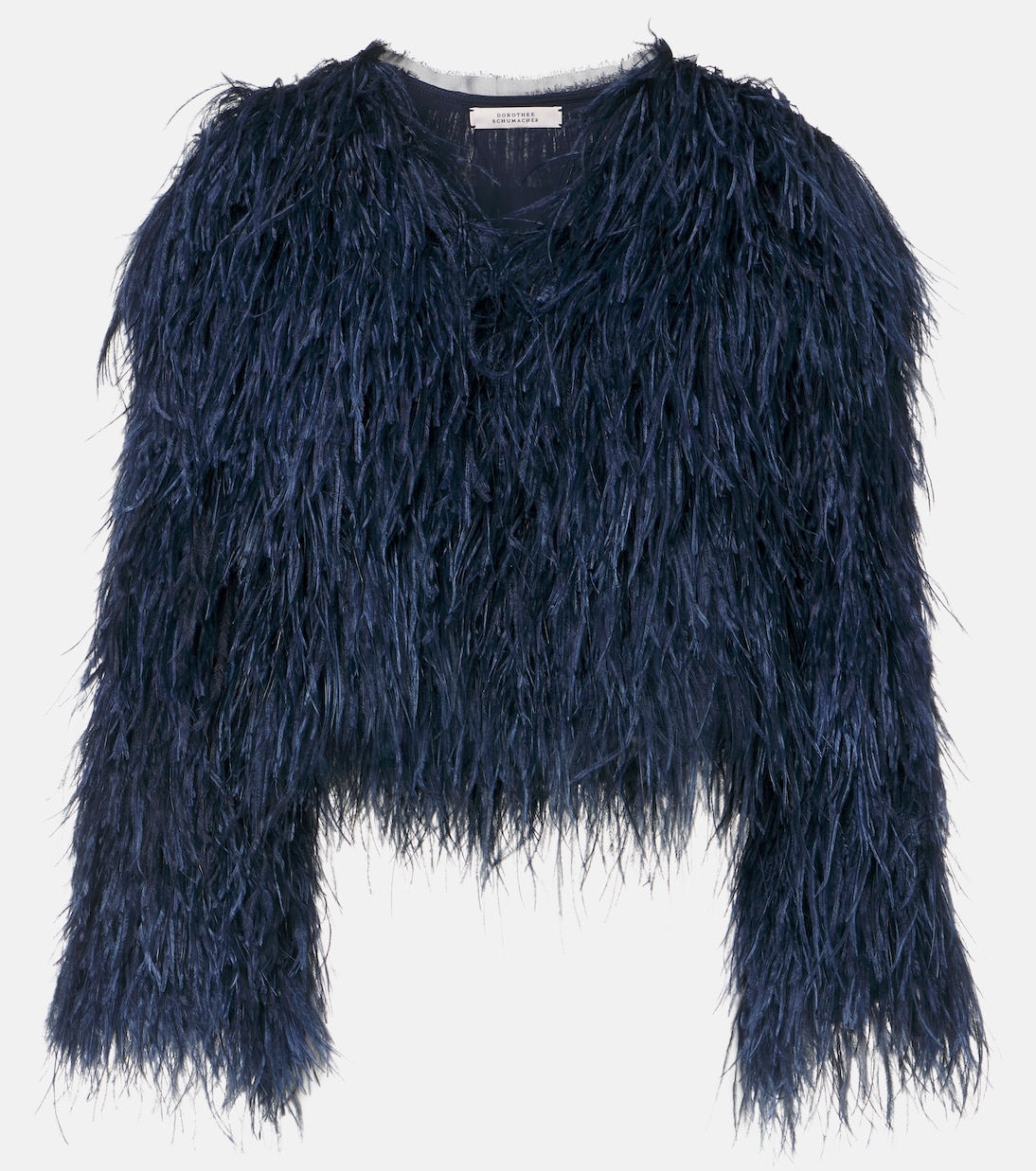 Feathery Volume georgette jacket in blue - Dorothee Schumacher | Mytheresa