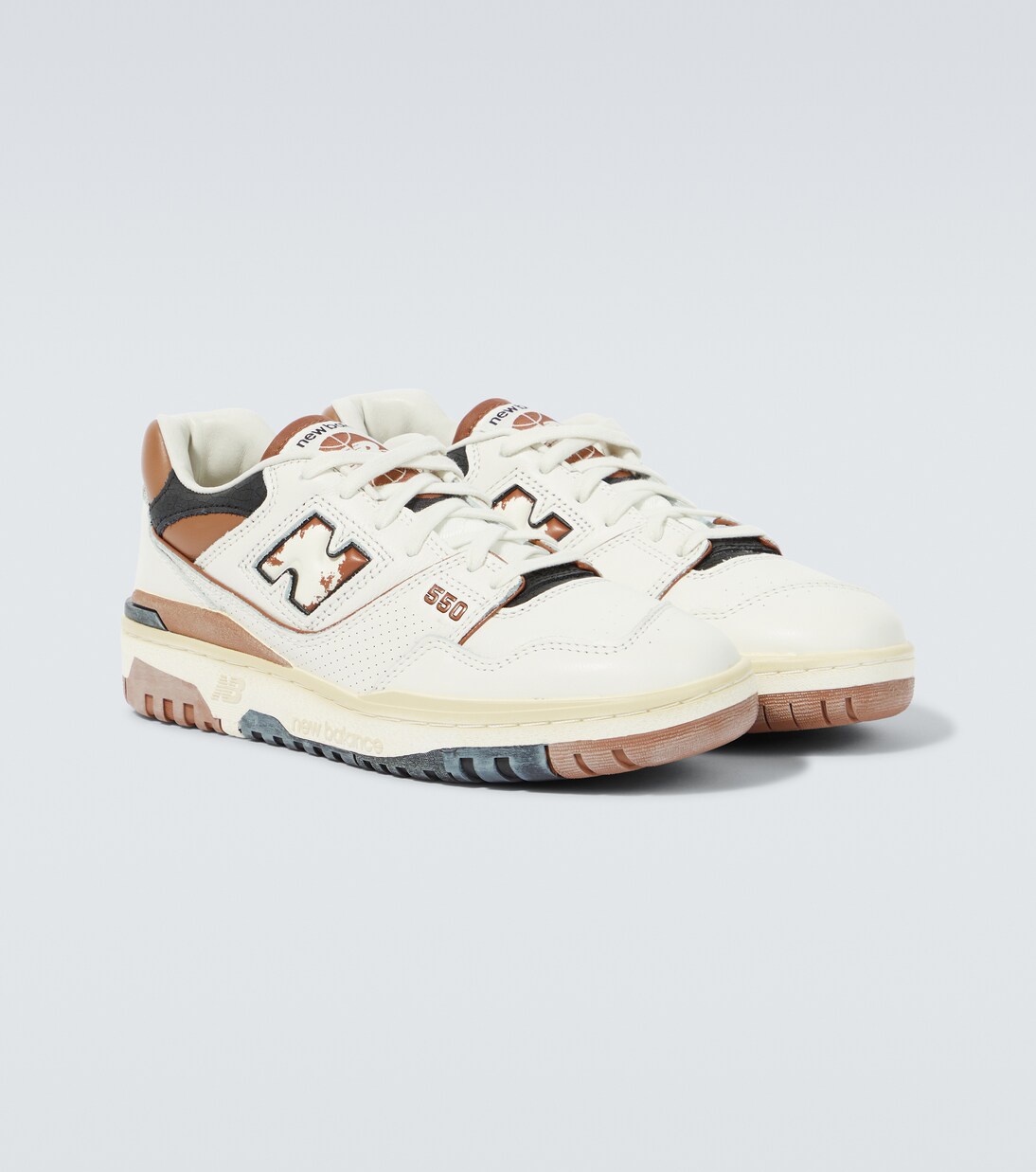 550 leather sneakers in multicoloured - New Balance | Mytheresa