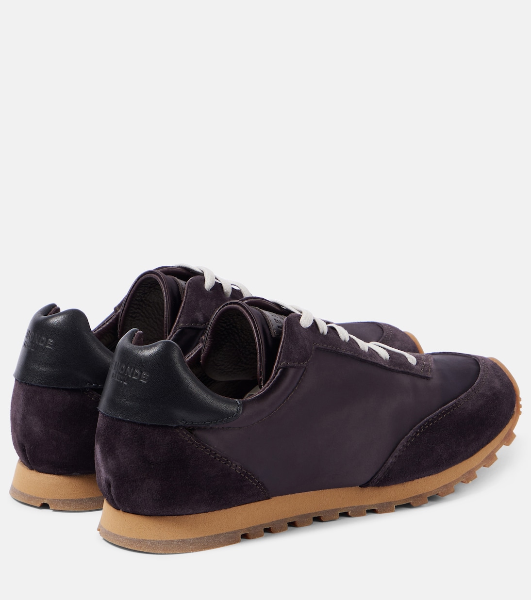 Slim Runner satin sneakers in brown - Le Monde Beryl | Mytheresa