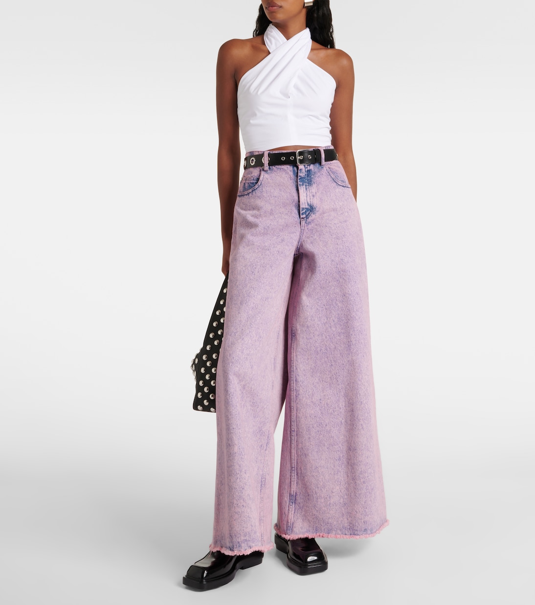 Kai smocked cotton crop top in white - Staud | Mytheresa