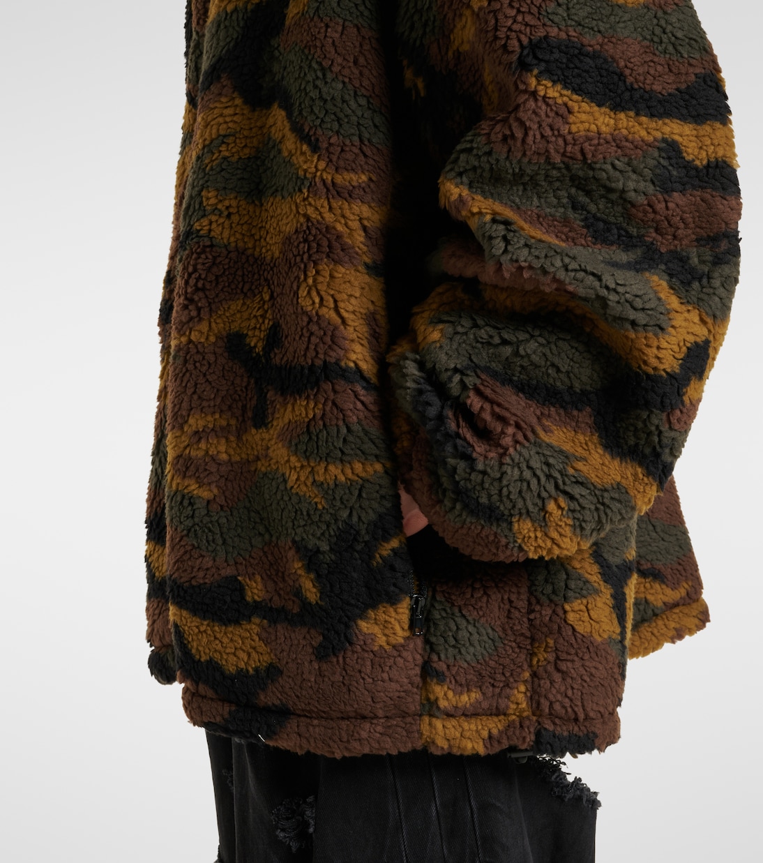 Camo fleece jacket in green - Vetements | Mytheresa