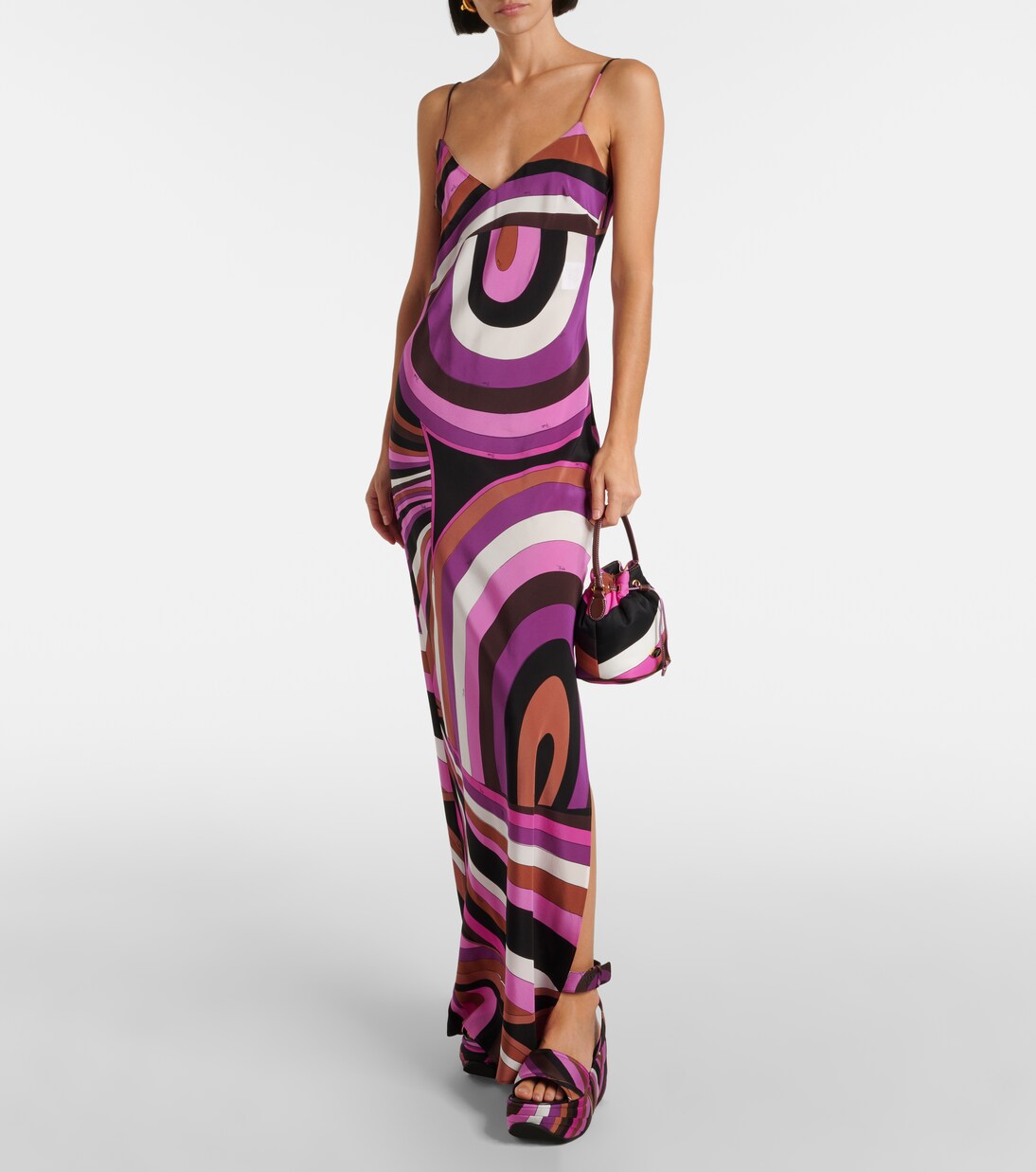 Yummy Iride canvas bucket bag in pink - Pucci | Mytheresa